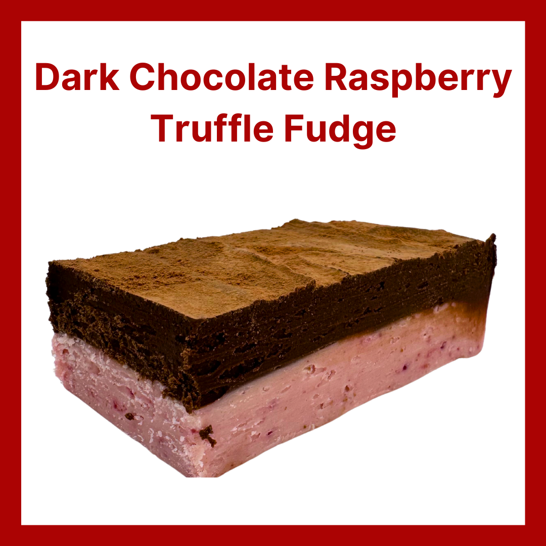 Dark Chocolate Raspberry Truffle Fudge – Nick's Wicked Tasty Fudge