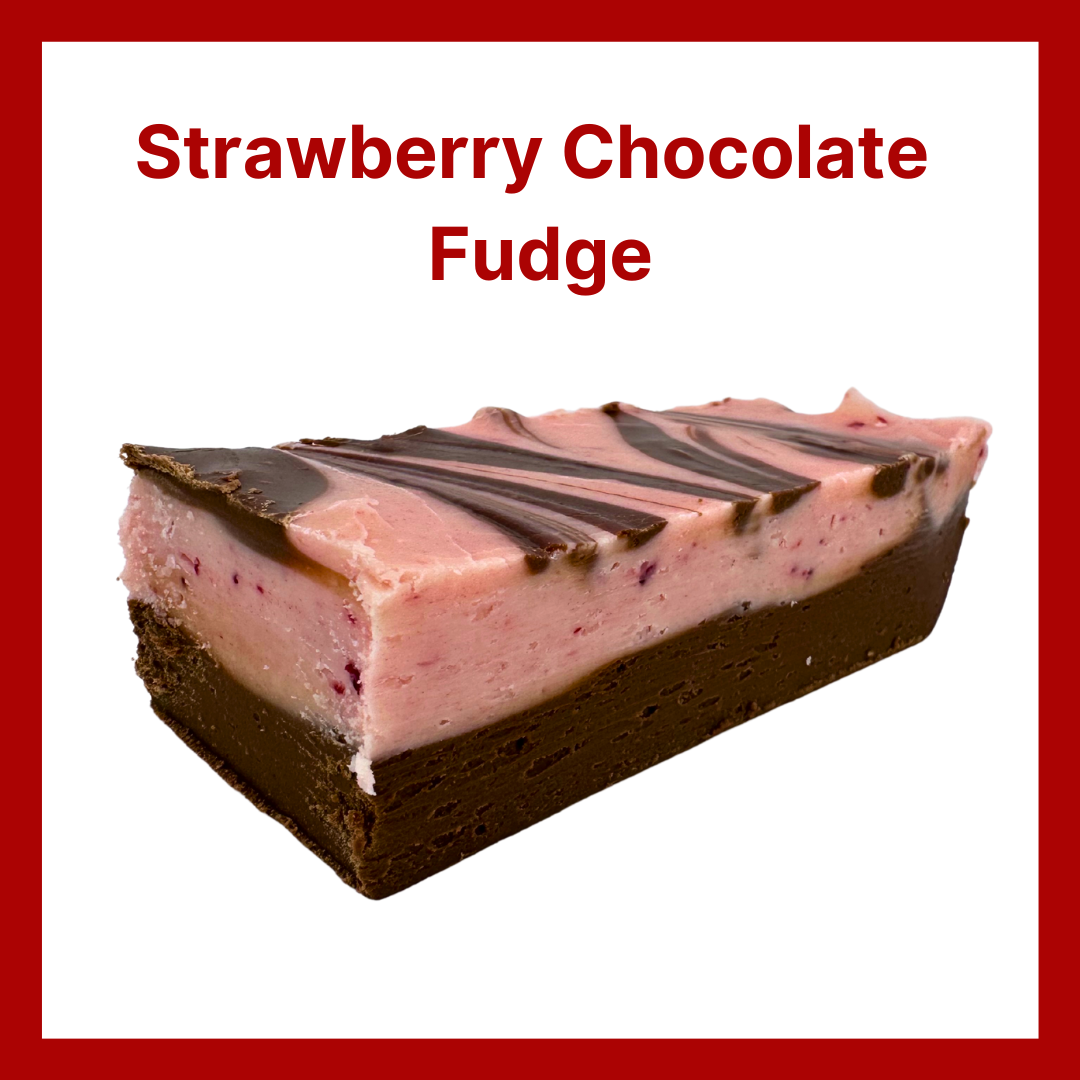 Strawberry Chocolate Swirl Fudge – Nick's Wicked Tasty Fudge